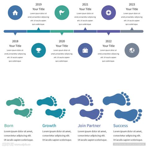企业发展时间线设计图 广告设计 广告设计 设计图库 昵图网