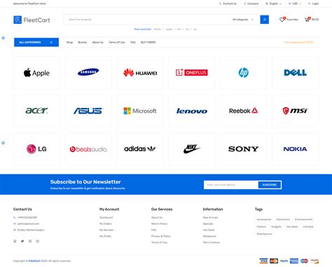 fleetcart laravel ecommerce system website on behance