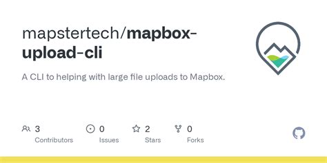 GitHub Mapstertech Mapbox Upload Cli A CLI To Helping With Large File Uploads To Mapbox