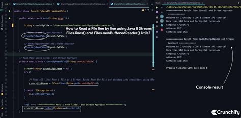 How To Read A File Line By Line Using Java Stream Files Lines And Files NewBufferedReader