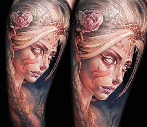 Female Fantasy Art Tattoos