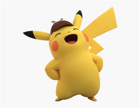 Detective Pikachu Laughing Hd Png Download Kindpng