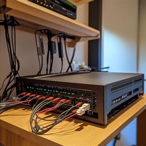 Router Connected To A Ups Uninterruptible Power Supply For Continuous