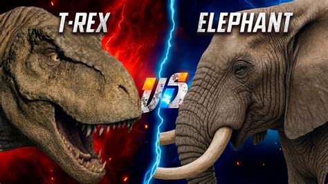 T Rex Vs Elephant Youtube