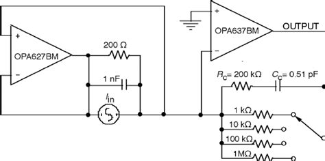 Computer Simulation Circuit For A Bootstrap Transfer Resistance Amplifier Download Scientific
