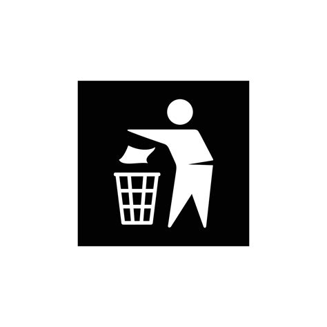 Do Not Litter Simple Flat Icon Vector Illustration 19582809 Vector Art At Vecteezy