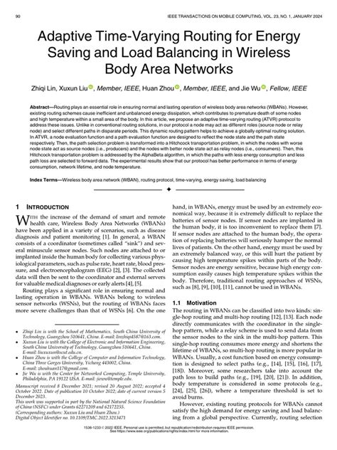 Journal Paper 7 Adaptive Time Varying Routing For Energy