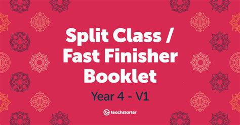 Split Booklet Teach Starter