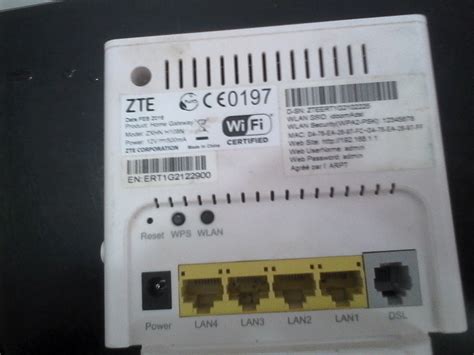 DUMP ZTE ZXHN H108N- 25q32fv zxv10 h108la/zxhn h118na 130201 | astuce