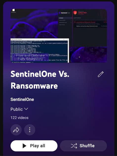 Sentinelone On Linkedin Ransomware Malware Youtube Infosec Malwaredemo Ransomwareprotection