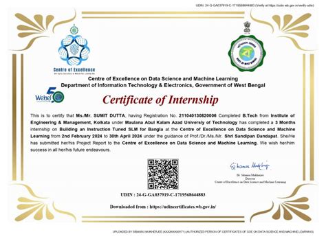 Sumit Dutta On Linkedin Connections Internshipcompletion Aiml