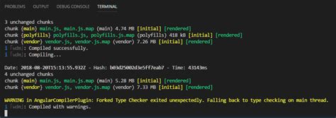 Angular Warning In Angularcompilerplugin Forked Type Checker Exited Angular Warning In Angularcompilerplugin Forked Type Checker Exited