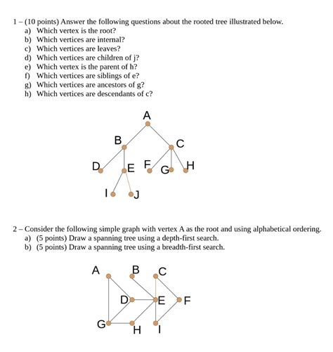 solved 10 points answer the following questions about the rooted