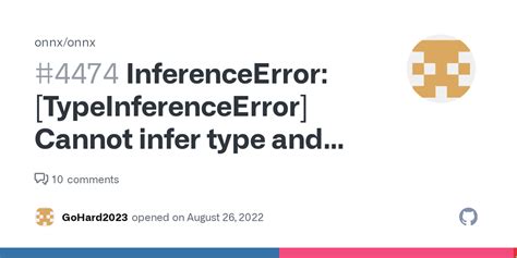 inferenceerror [typeinferenceerror] cannot infer type and shape for