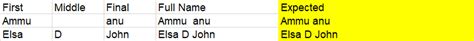 Adding Space Between The Names In Excel Stack Overflow