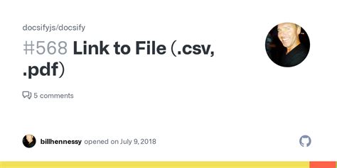 Link To File Csv Pdf · Issue 568 · Docsifyjsdocsify · Github