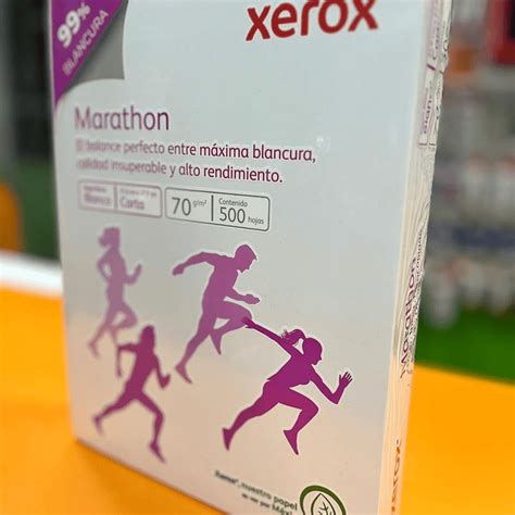 Papel Bond Xerox 500 Hojas Marathon Carta 99 Blancura