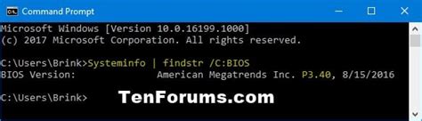Check Bios Or Uefi Firmware Version In Windows Tutorials