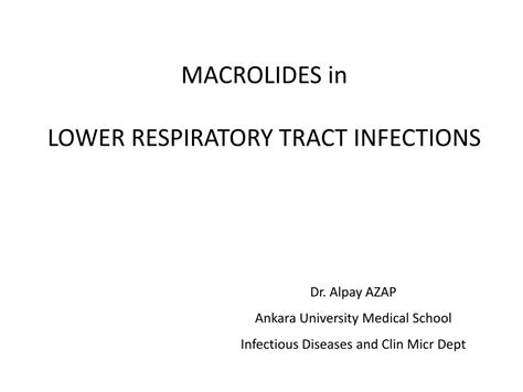 Ppt Macrolides In Lower Respiratory Tract Infections Powerpoint Presentation Id 3922289