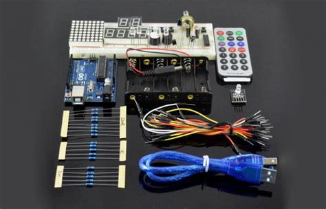 custom electronic components starter kit for arduino with uno r3 board
