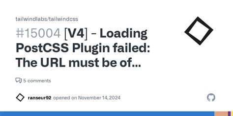 V4 Loading Postcss Plugin Failed The Url Must Be Of Scheme File