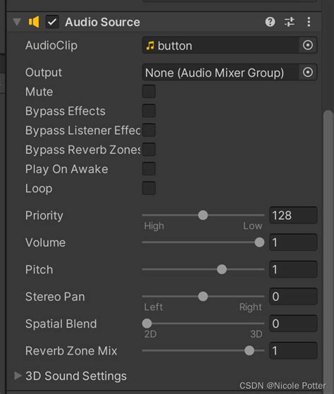 unity开发设置音效 unity给所有按钮加音效 csdn博客