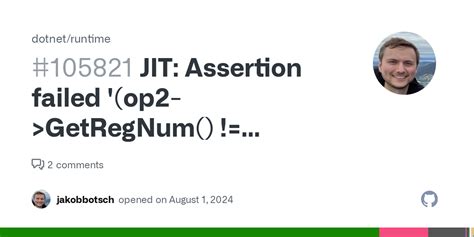 Jit Assertion Failed Op2 Getregnum Targetreg Op1reg