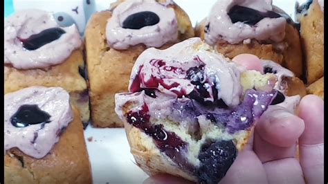 블루베리 미니 파운드 케이크 부드럽고 블루베리로 꽉찬 파운드케이크 Youtube