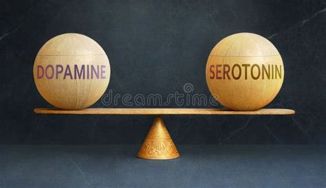 Dopamine And Serotonin In Balance A Metaphor Showing The Importance