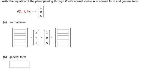 Solved Write The Equation Of The Line Passing Through P With