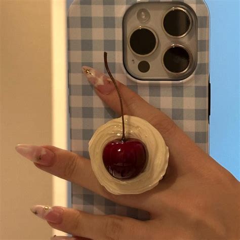 Pink Bow And Pearl Popsocket Etsy