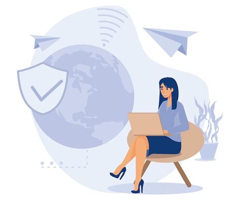 Premium Vector Internet Security Settings Concept Proxy Server Vpn Access