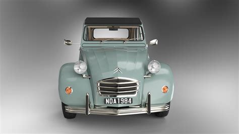 Citroen 2cv 1970 3d Model By Nerdadantes