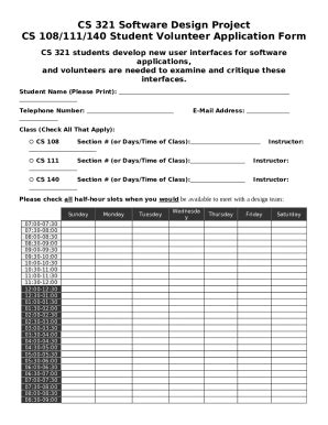 CS 321 Software Design Project Hci Cs Siue Doc Template PdfFiller