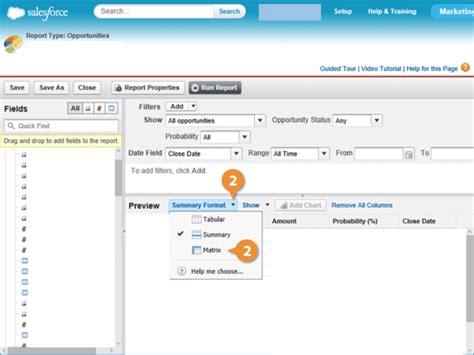 Matrix Reports In Salesforce A Comprehensive Guide