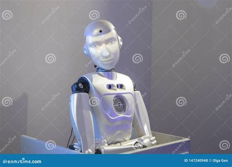 Robot Automaton Cyborg Ai Computer Eye Id Iris Face Facial Recognition Technology Printed