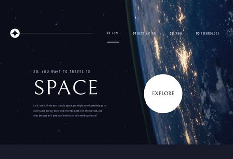 Frontend Mentor Space Tourism Website Made With Next Js And Framer