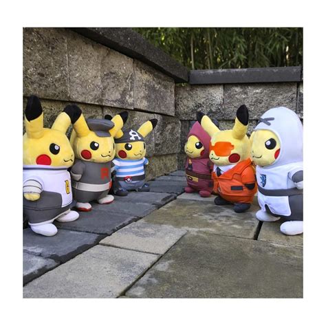 Team Aqua Costume Pikachu Poké Plush 8 ¼ In Pokémon Center Canada Official Site