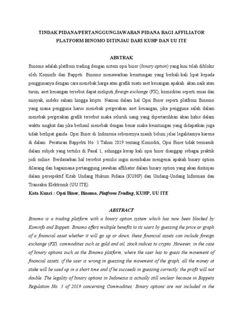 Binomo Pdf