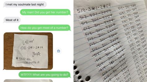 Girl Gives Her Number To A Guy With Few Digits Missing Here S What Happens Next