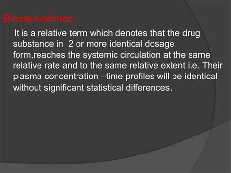 Bioequivalence Protocol 46 Ppt