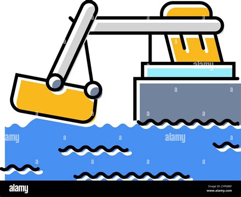 Wave Energy Generation Tidal Color Icon Vector Illustration Stock Vector Image And Art Alamy
