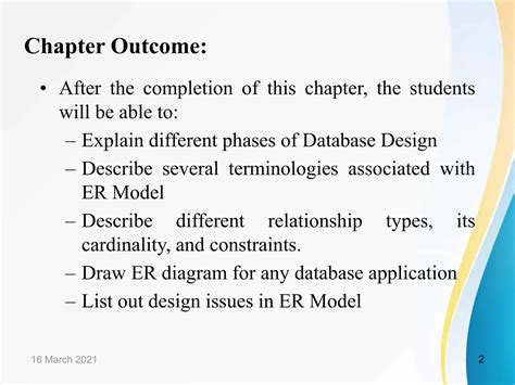 Chapter 3 Data Modeling Using Er Model Pptx