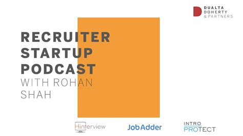 Recruiter Startup Podcast - London Interview with Rohan 'Brown Sugar ...