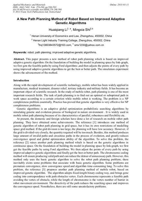 A New Path Planning Method Of Robot Based On Improved Adaptive Genetic