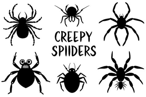 Premium Vector Creepy Crawlies Halloween Insects Amp Spiders Vector Art