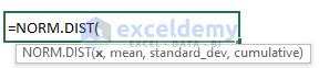 Plot The Normal Distribution In Excel With Mean And Standard Deviation