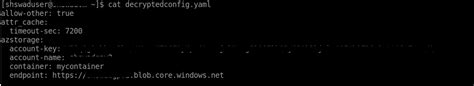 How To Secure The Configuration File While Using Blobfuse2 For Security