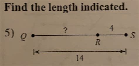 solved find the length indicated 5 [math]