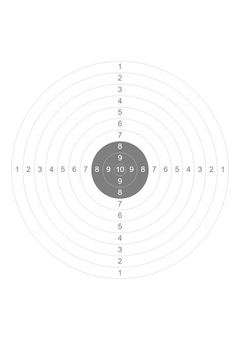 Мишень для пневматики распечатать а4